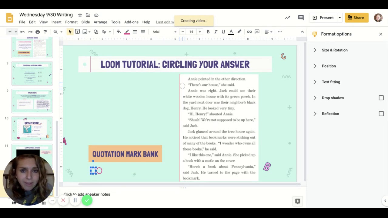 Circling Your Answers on Google Slides - YouTube