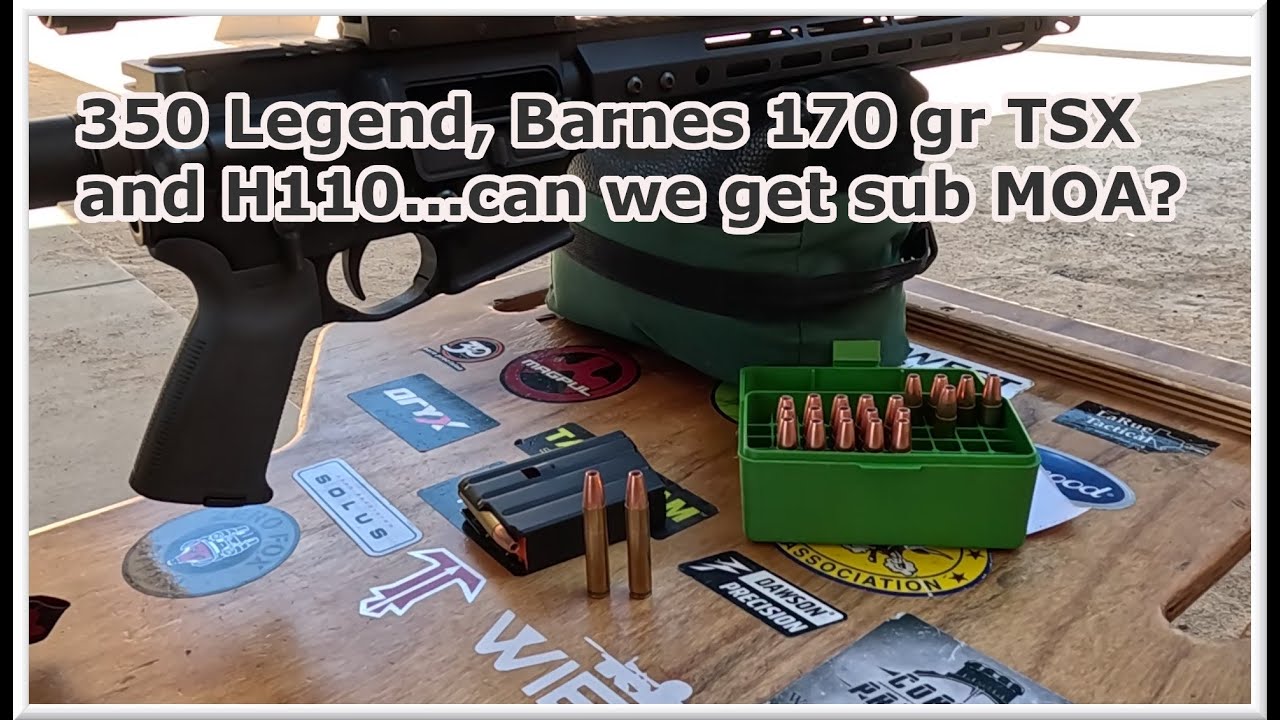 Barnes Copper in 350 Legend: The Hunt for a Sub-MOA Group - YouTube