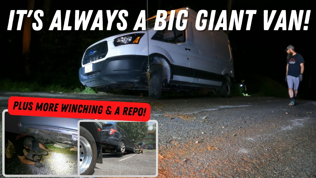 It's Always A Big Giant Van! | Winching & A Repo - YouTube