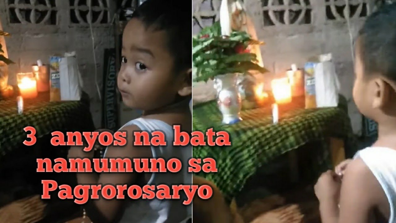3 taon anyos na bata, namumuno sa pagrorosaryo - YouTube