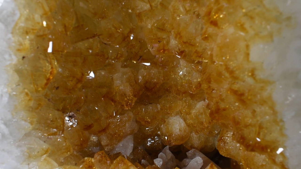 Citrine Cave or Citrine Geode. CTGM1 - YouTube