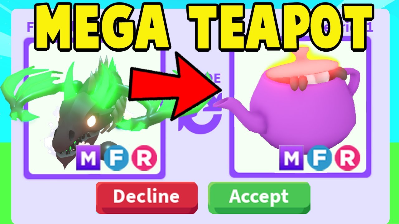 Trading for MEGA CLASSIC TEAPOT in Adopt Me! - YouTube