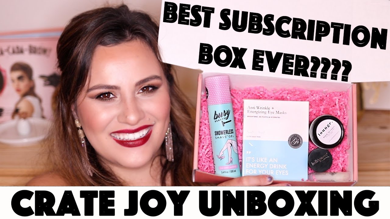 BEST SUBSCIPTION BOX EVER?! CRATEJOY X MY REWARD BOX UNBOXING! - YouTube