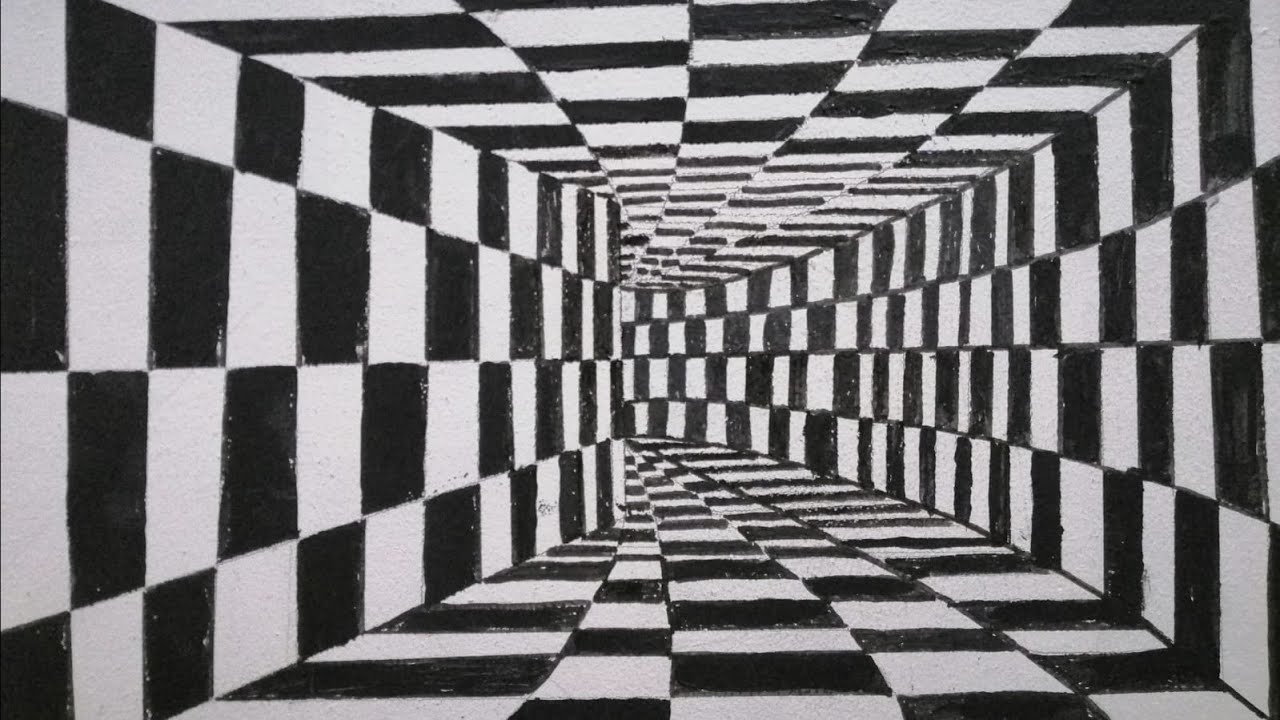 Tunnel Illusion Drawings Optical Illusion Drawing Optical Illusions Riset