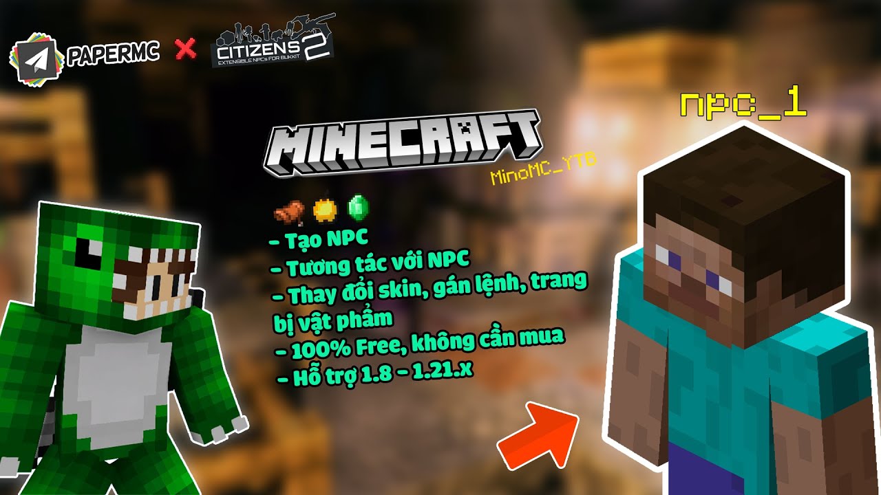 Cách Tải Và Tạo NPC Đơn Giản Bằng Plugin Citizens | Tutorial Server ...