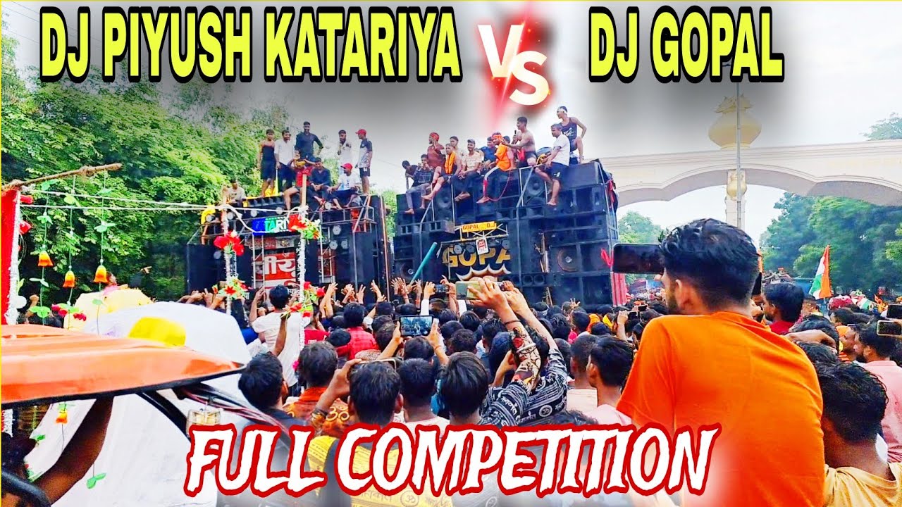 DJ PIYUSH KATARIYA vs DJ GOPAL FULL COMPETITION IN 0 POINT KAWAD YATRA MORADABAD 2024 - YouTube