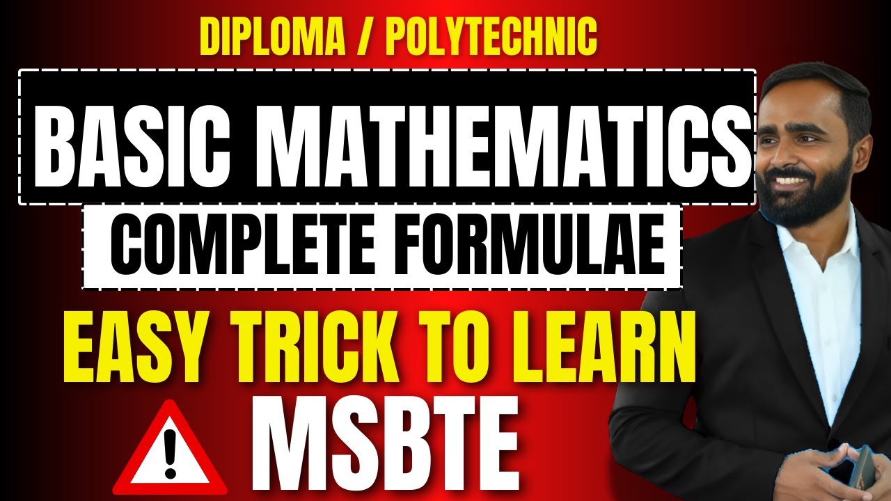 BASIC MATHEMATICS|COMPLETE FORMULAE|EASY TRICK TO LEARN ...