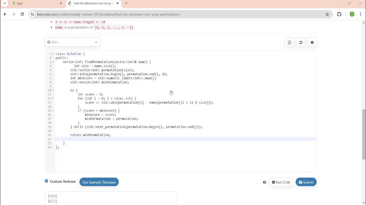 LEETCODE WEEKLY CONTEST SOLUTION IN LIVE IN C++ - YouTube