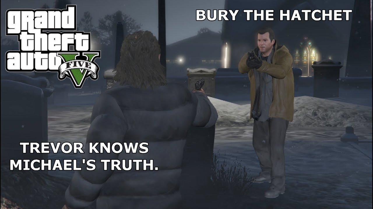 GTA 5 - Trevor Knows Michael's Truth | Trevor Point Gun at Michael ...