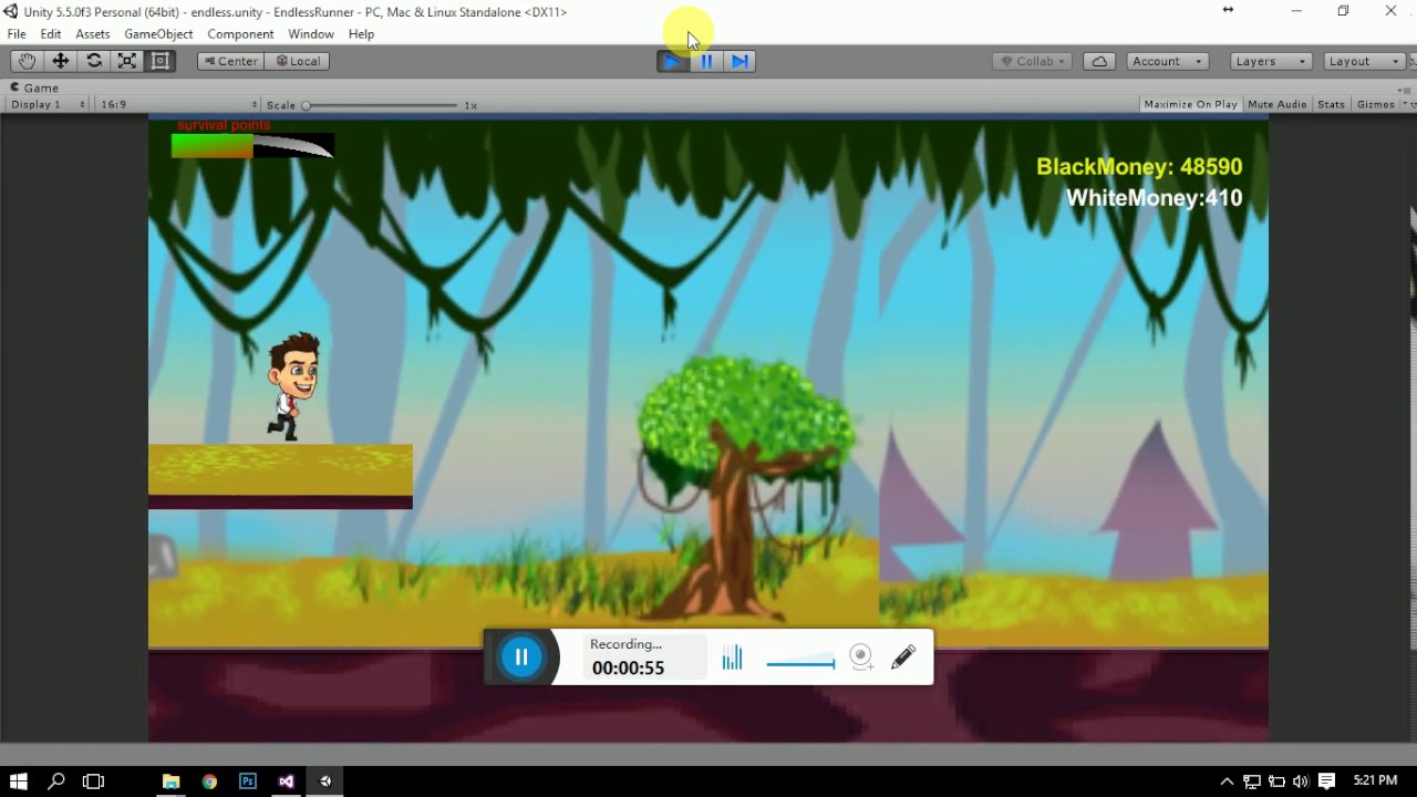 UNITY 2D GAME: ENDLESS RUNNER GAME - YouTube