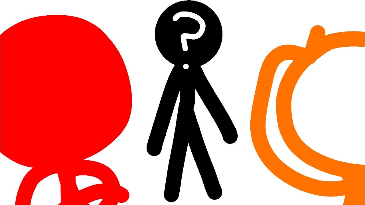 Red and orange look for blue (alan becker fan animation) - YouTube