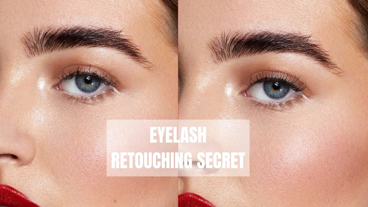 How to Retouch Eyelashes in Photoshop Like a Pro - YouTube