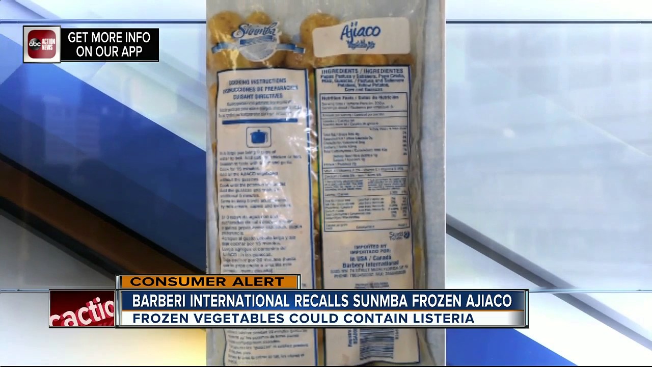 Frozen Ajiaco recalled due to Listeria - YouTube