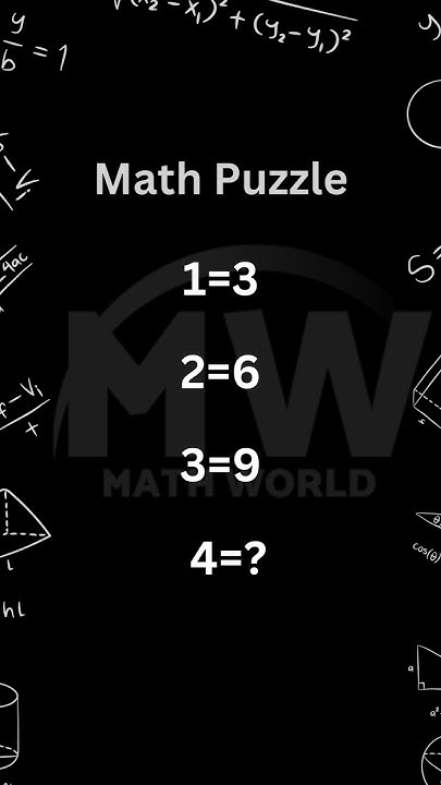 Math Puzzle Comment Down Your Answer Shortfeed Maths Canyouanswer Youtube