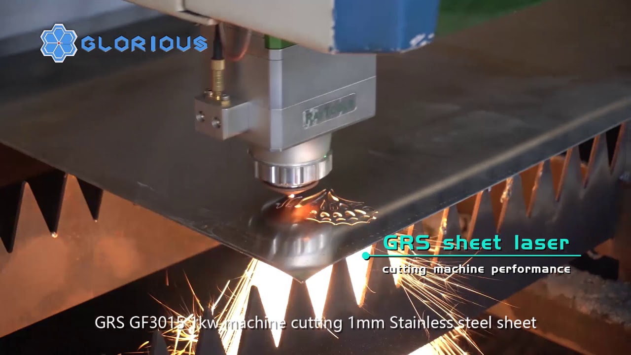GRS sheet laser cutting machine performance - YouTube