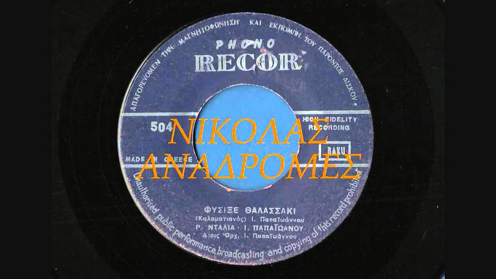 ΦΥΣΗΞΕ ΘΑΛΑΣΣΑΚΙ - ΡΕΝΑ ΝΤΑΛΙΑ - ΓΙΑΝΝΗΣ ΠΑΠΑΙΩΑΝΝΟΥ - YouTube