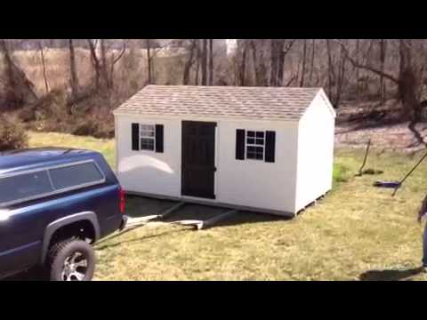 How to move a shed the easy way! - YouTube