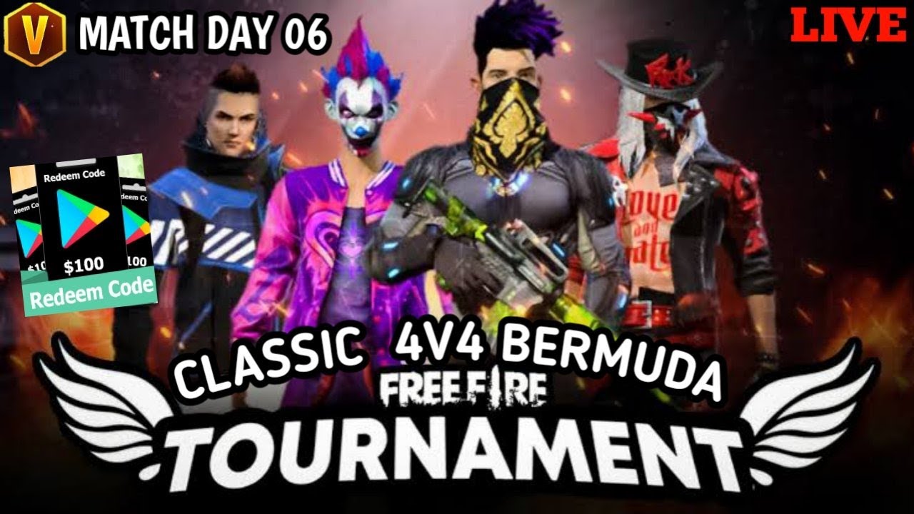 free fire Br tournament match 6 || Raw tournament #freefirelive - YouTube