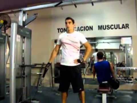 oblicuos con polea 1 - YouTube
