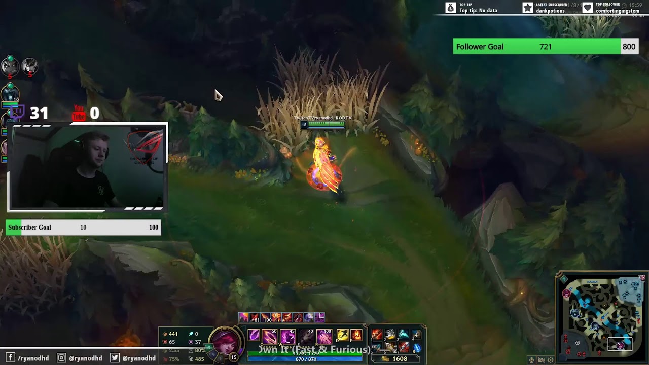 RyanODHD - SCOTTISH Streamer - League Of Legends !!!!!!! #RoadToPartner ...