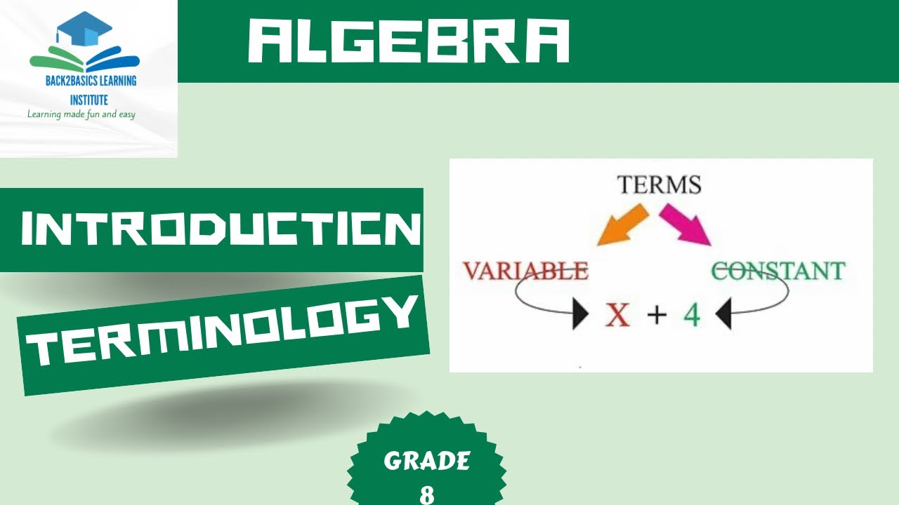 INTRODUCTION TO ALGEBRA GRADE 8 - YouTube