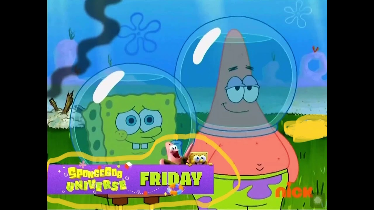 SPONGEBOB UNIVERSE FRIDAY Screen Bug Nickelodeon US LIVE - YouTube
