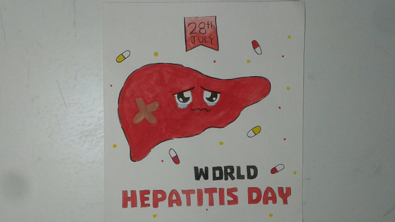 How To Make Poster On World Hepatitis Day | Drawing & Painting ...