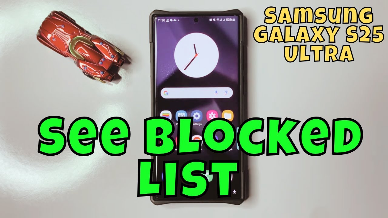 How To See Blocked List On Samsung Galaxy S25 Ultra #latest - YouTube