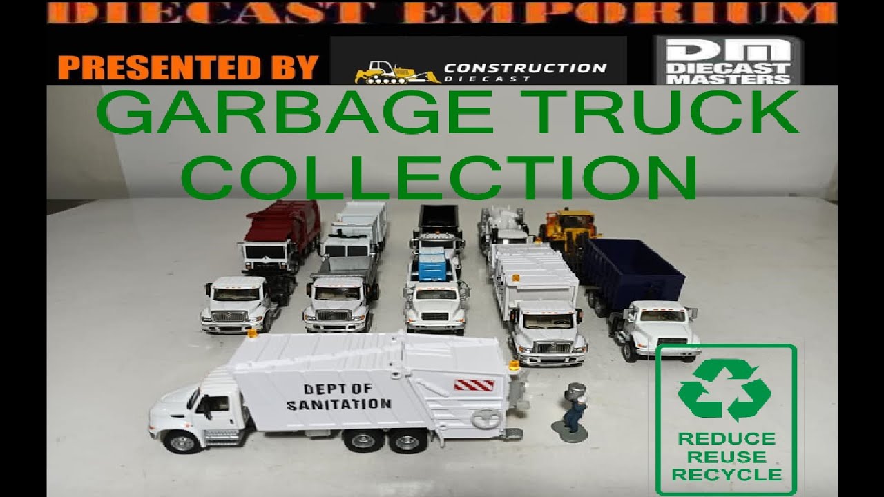 HO Scale Diecast Sanitation & Recycling Truck Collection - YouTube