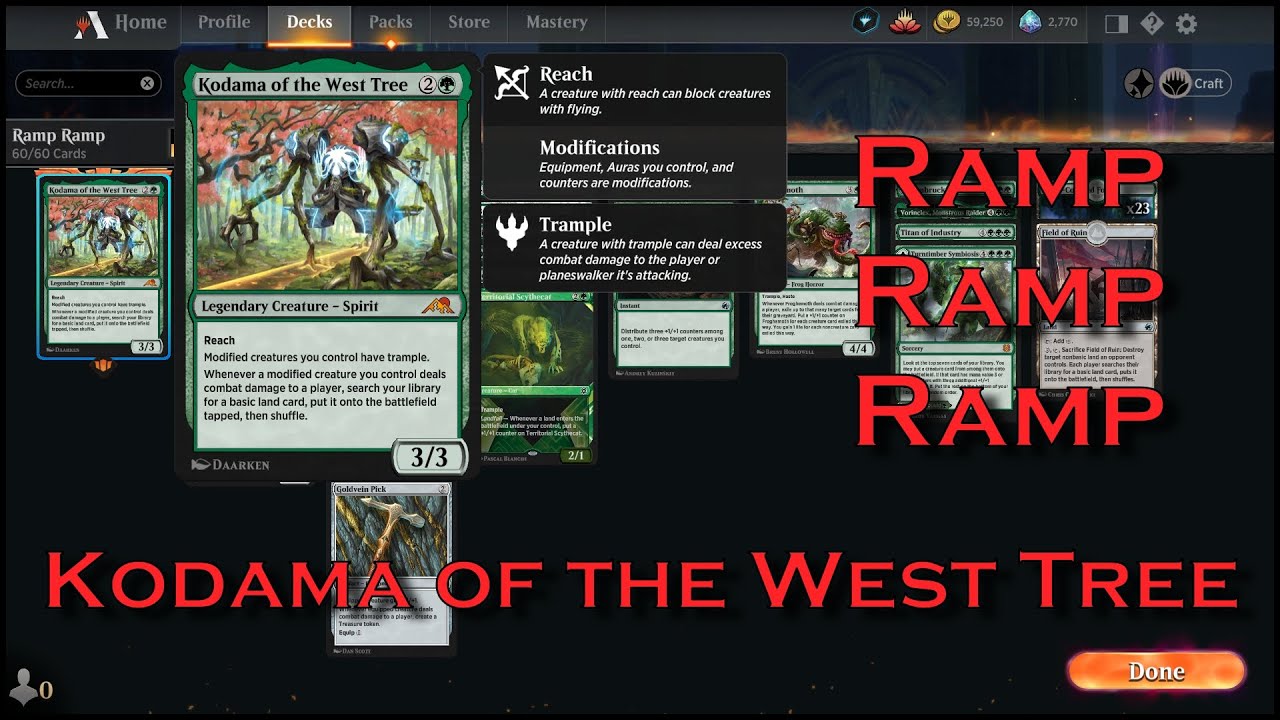 Kodama Of The West Tree - Standard Brawl | MTG Arena - YouTube