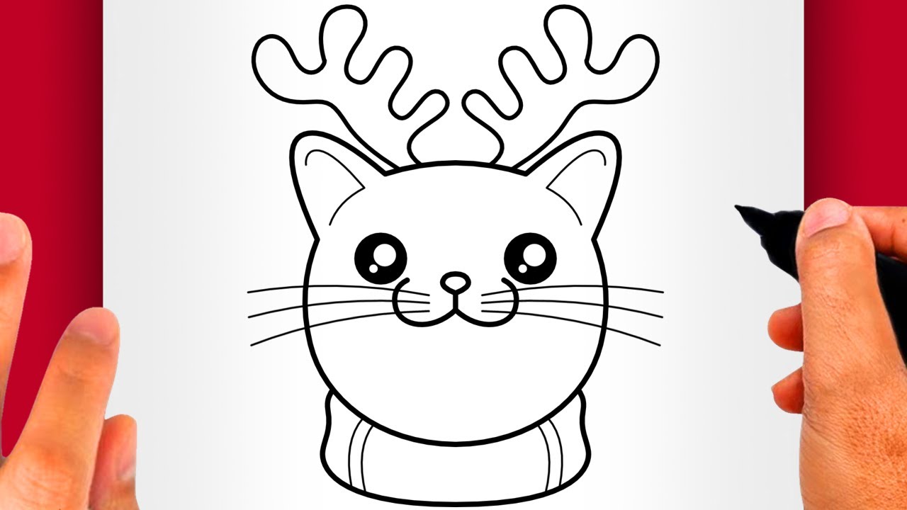 (TEGNE VIDEOER) SØTE TEGNINGER AV JULETEGNINGER | HVORDAN MAN TEGNER EN ...