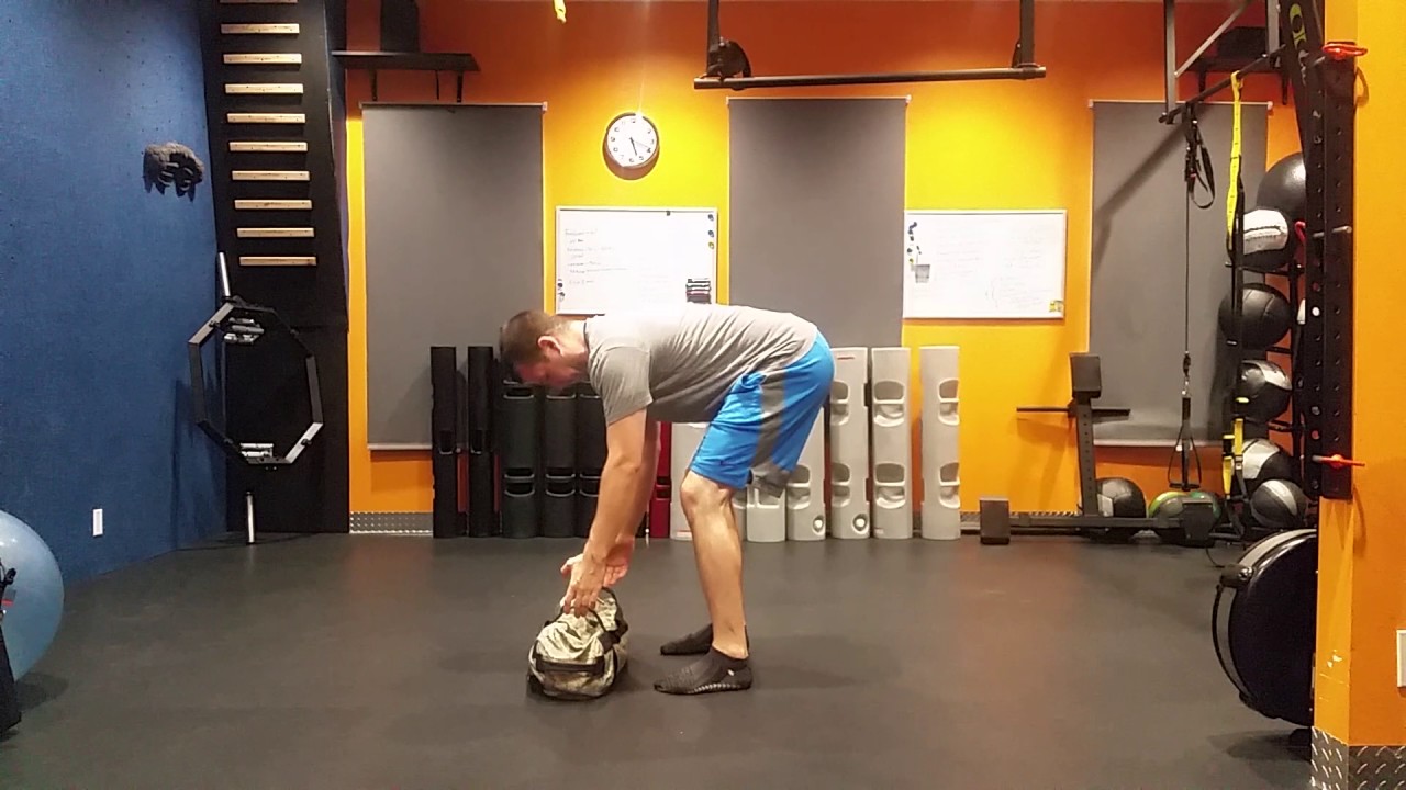 Sandbag Bent Over Row - YouTube