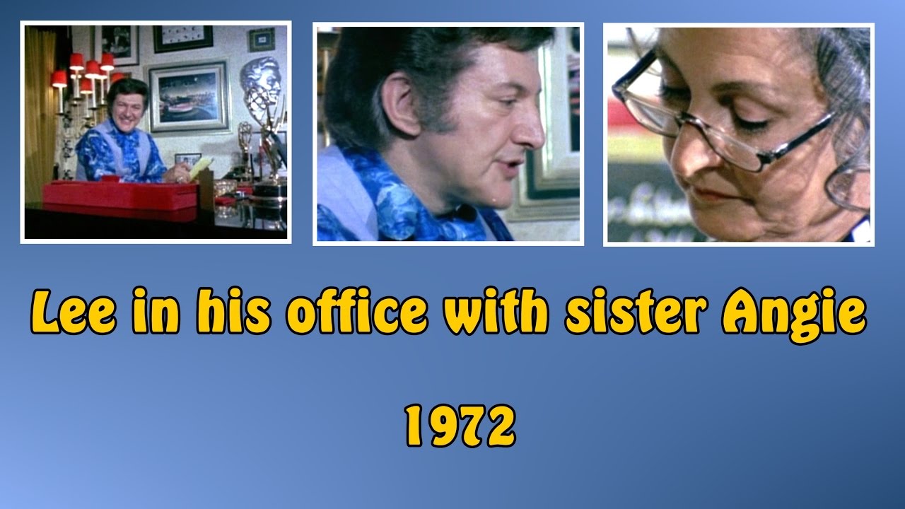 Liberace's world - Part 06: Lee in his office with sister Angie (1972 ...