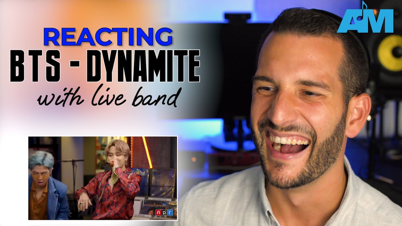 VOCAL COACH reacts to BTS singing DYNAMITE with a LIVE BAND - YouTube
