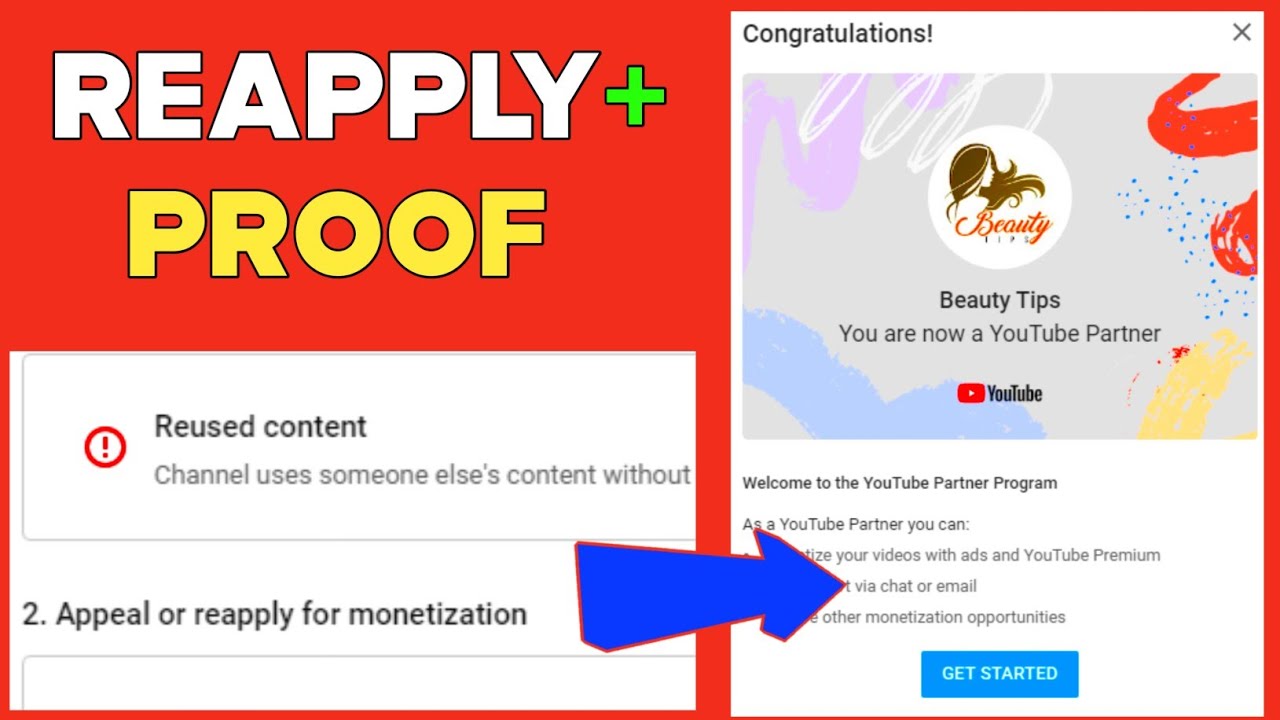 Reused Content Reapply And Monetization Proof || Reused Content YouTube ...