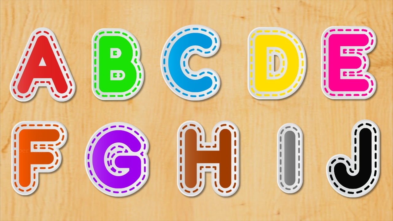 How To Draw abc Alphabets For Children - YouTube