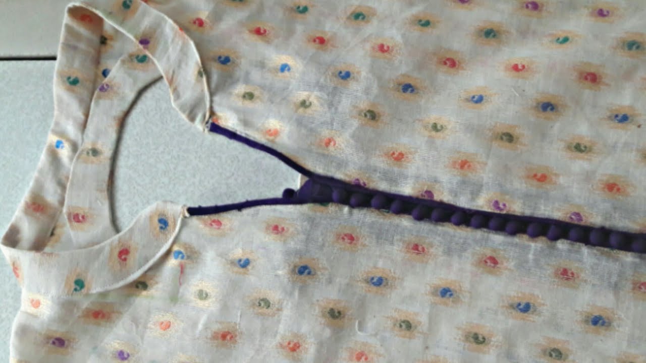 Round collar neck design - YouTube