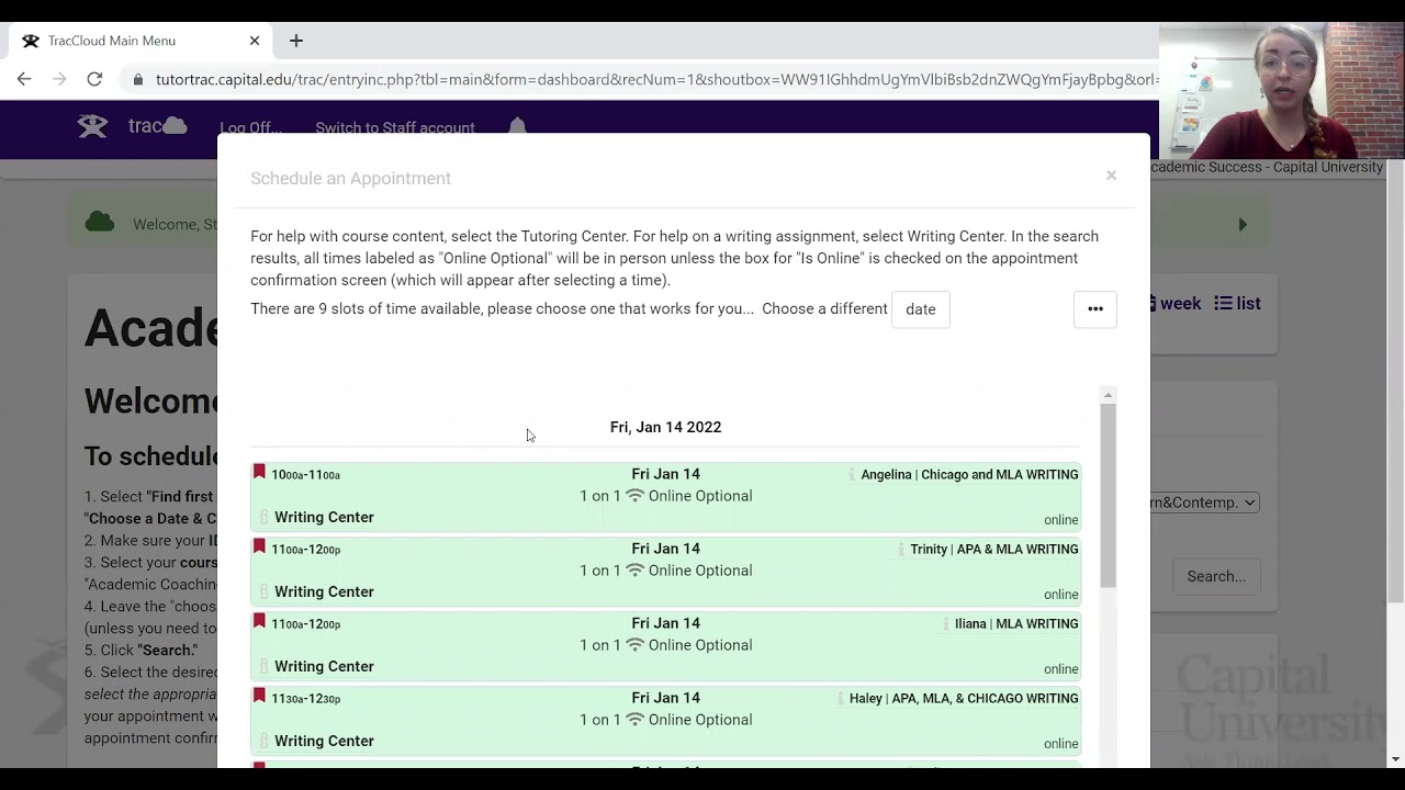 How to Schedule an Appointment in TracCloud! - YouTube