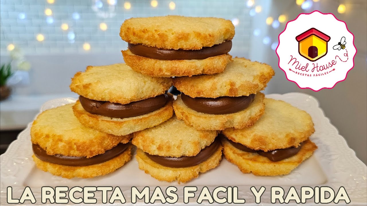 La mejor receta de ALFAJORES EN MINUTOS de coco y dulce de leche - YouTube
