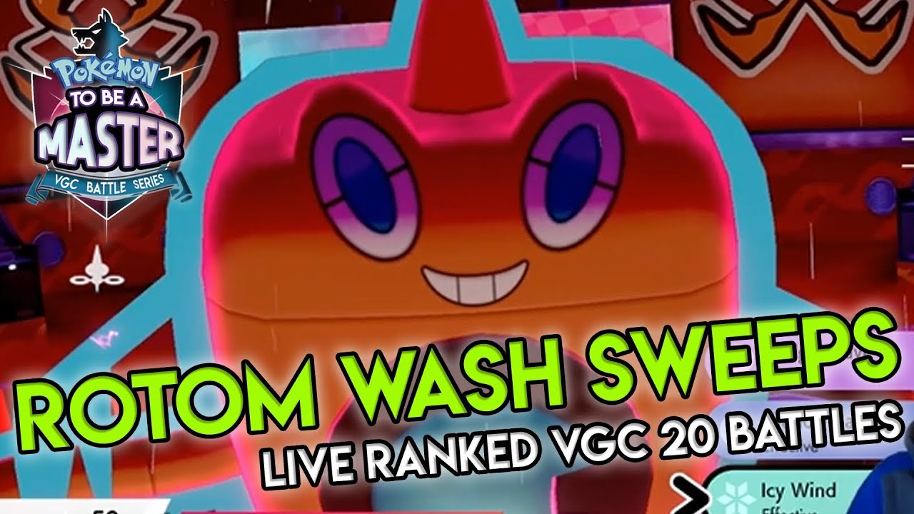 ROTOM WASH TEAM SWEEPS VGC 2020 Live Ranked Online Battles Pokemon ...