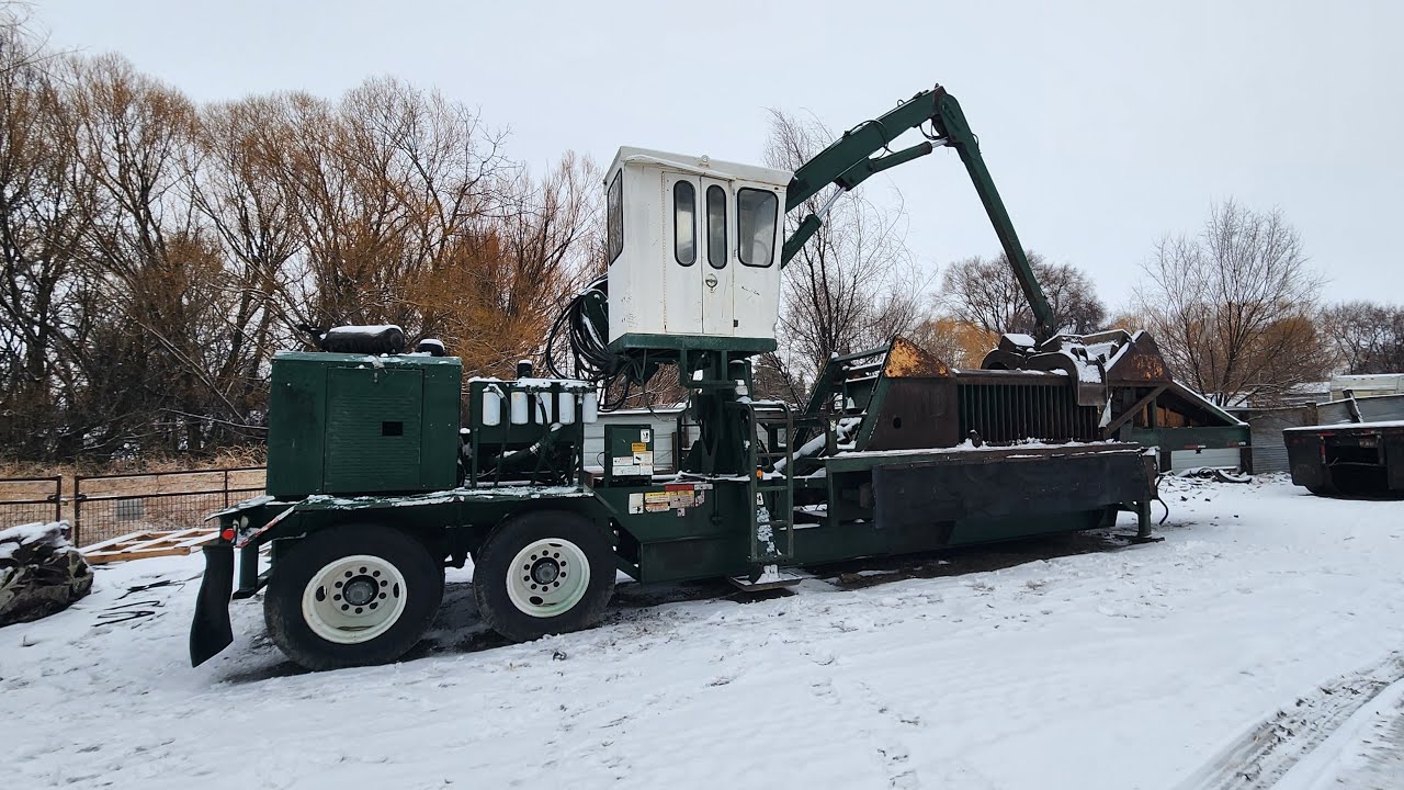 RM Johnson E Z Baler Model 2 Bales Light Metal - YouTube