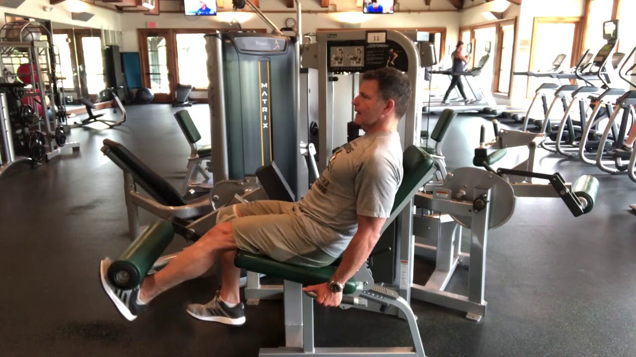 Leg Ext End Range Iso Single Leg - YouTube