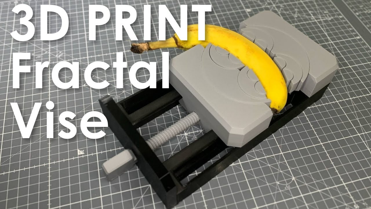 3D Printed Fractal Vise! (Print in place) - YouTube