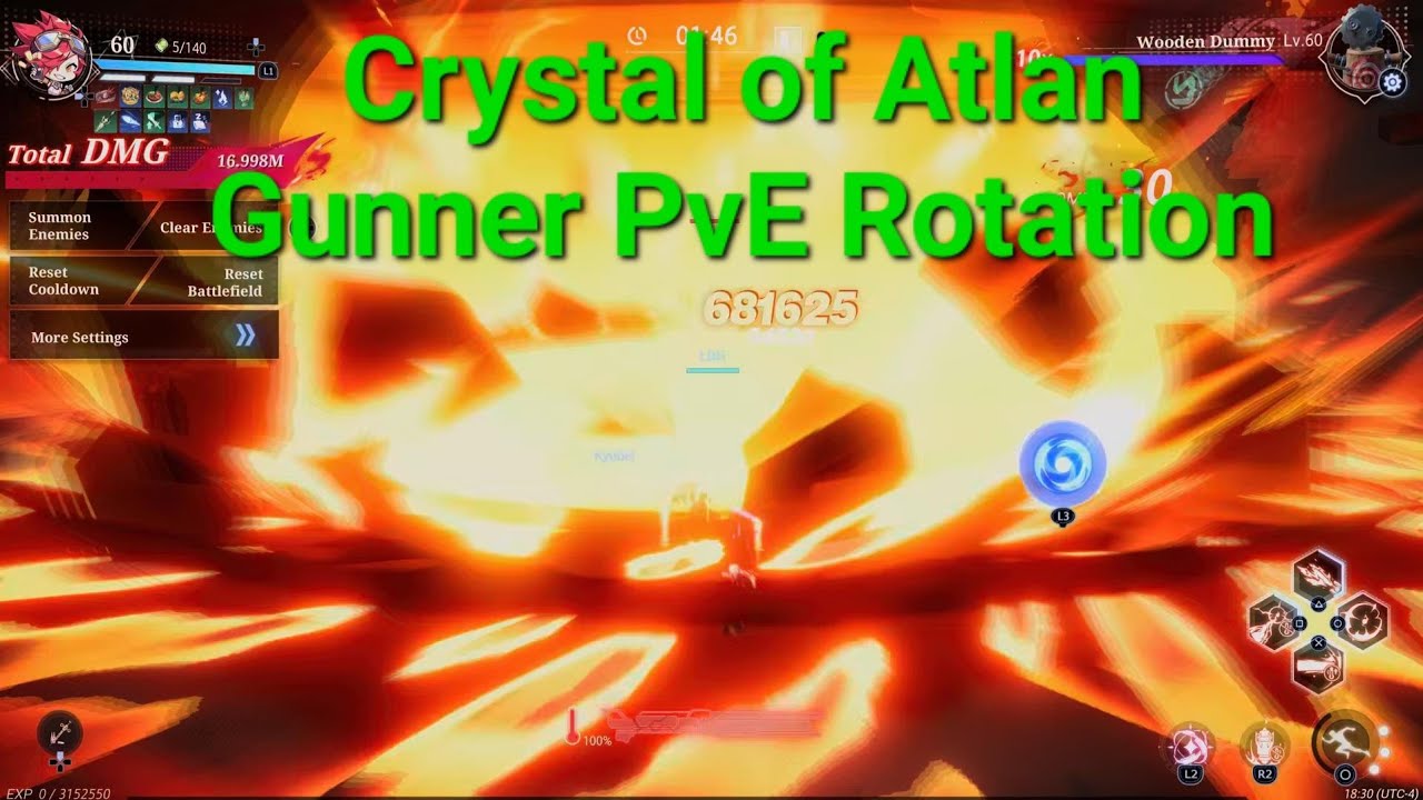 Crystal of Atlan Gunner PvE Optimal Rotation - YouTube