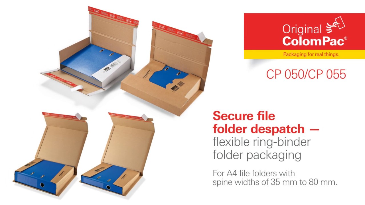 ColomPac® CP 055 Wraparound Mailers for 3-Ring Binders - YouTube