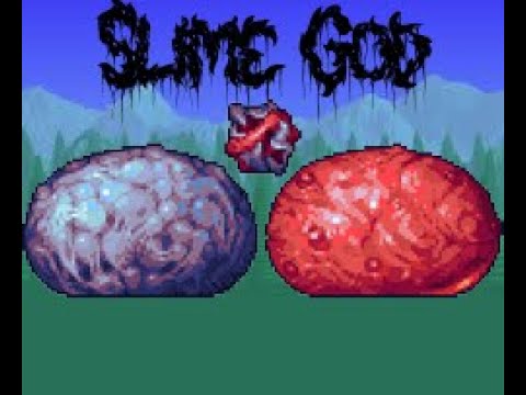 Terraria Calamity Mod Slime God bossfight (Revengeance) - YouTube