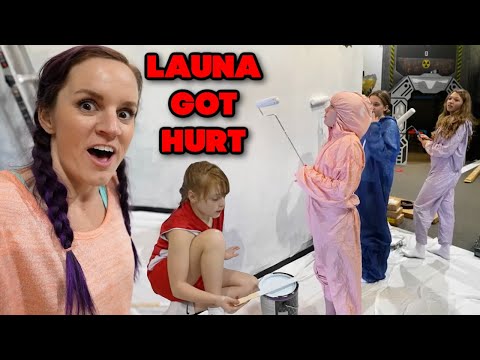 She Ran Into the Wall and Broke Her Foot!