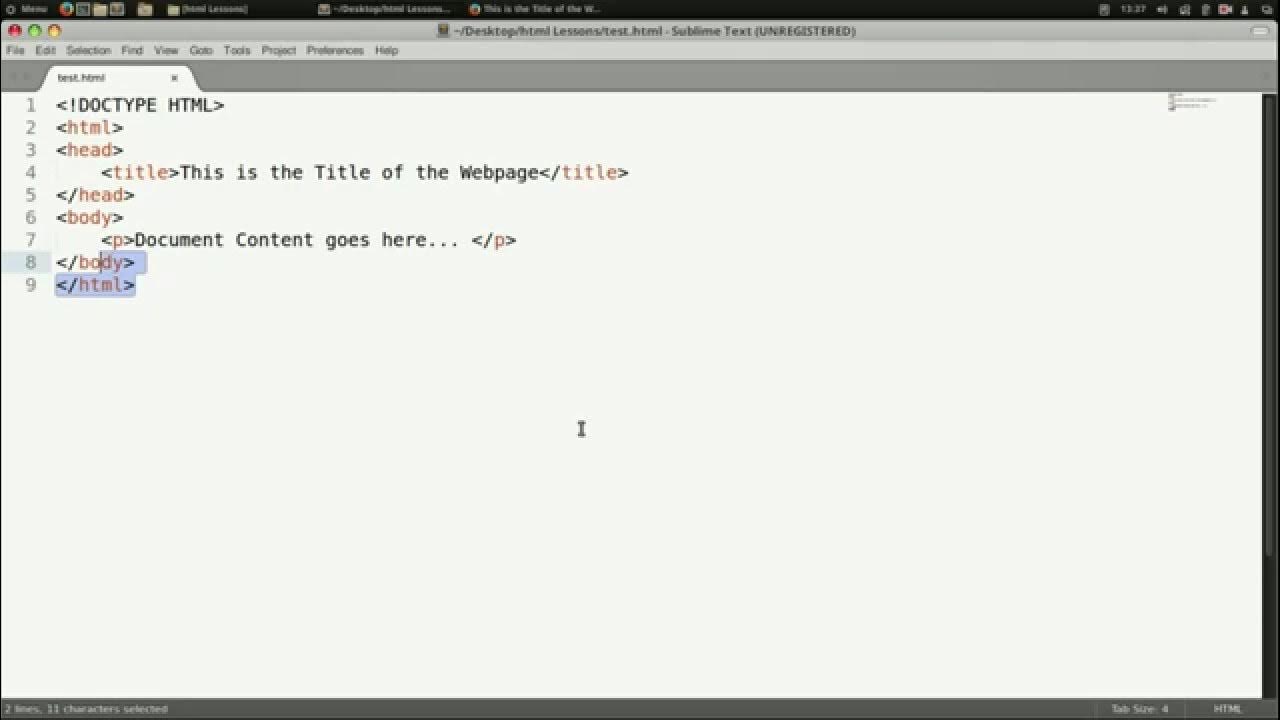 Lesson 03 Basic HTML Document Part 3 - YouTube
