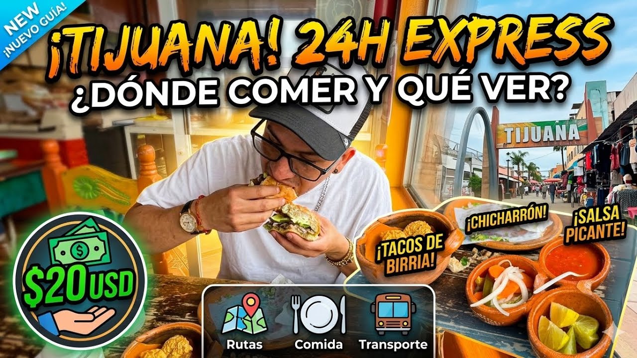 24 horas en Tijuana: Me atreví a cruzar la frontera ! - YouTube