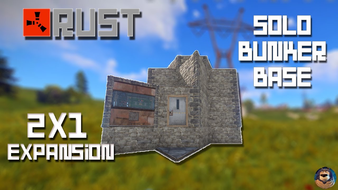 RUST Simple 2x1 Bunker Base - Boog's Bases - YouTube